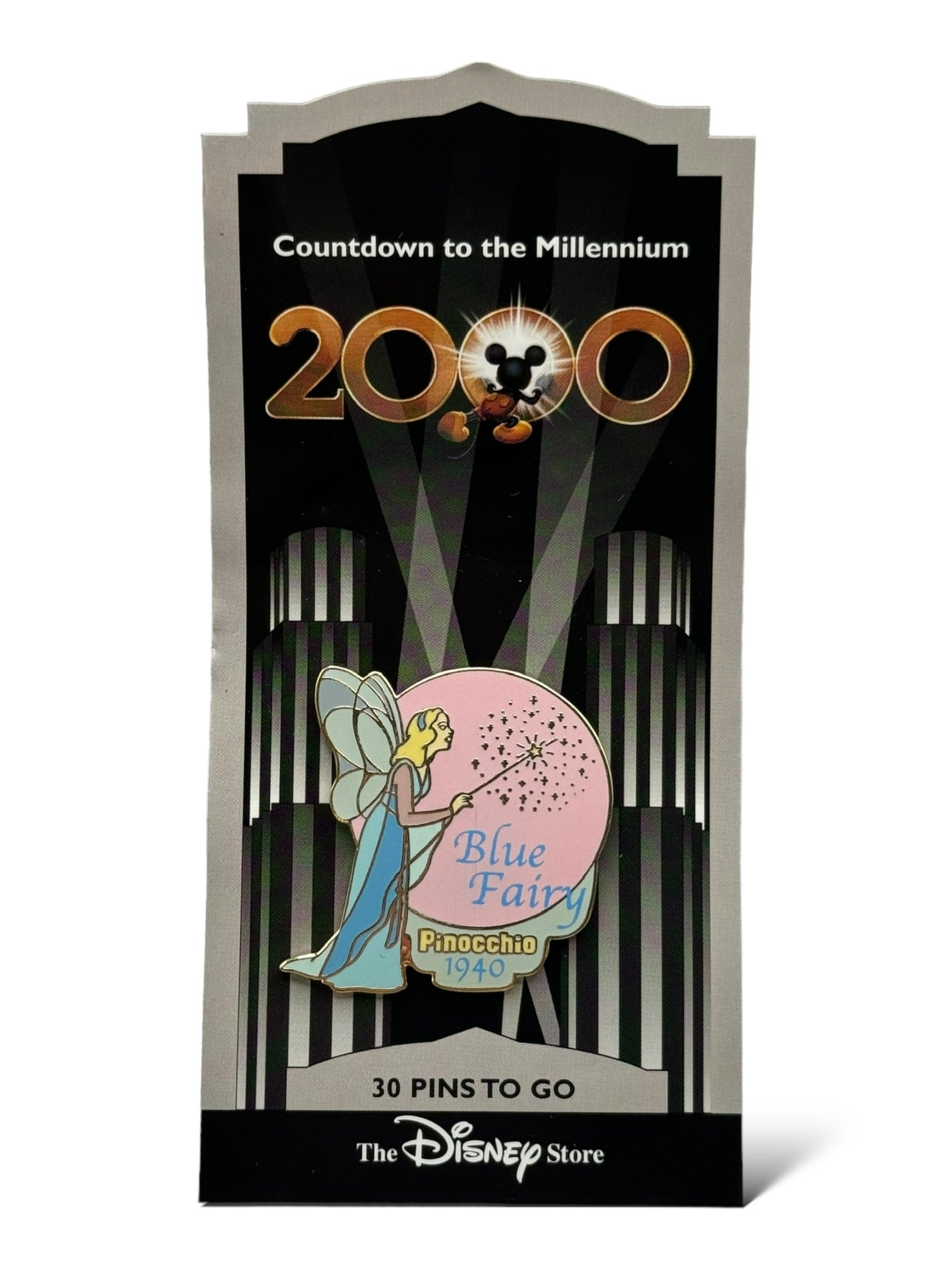 Disney Store Countdown To The Millennium Pinocchio Blue Fairy Pin