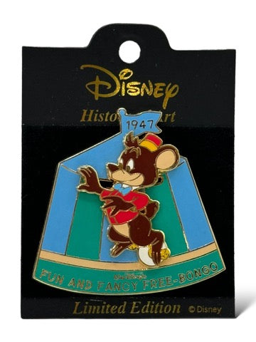 JDS History of Art Fun and Fancy Free Bongo Pin