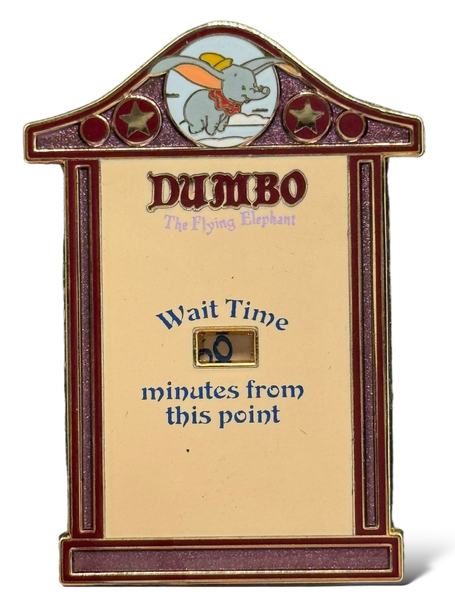 WDI Wait Time Signs Dumbo Pin