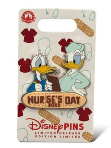 Disney Parks Nurses Day 2023 Donald and Daisy Pin