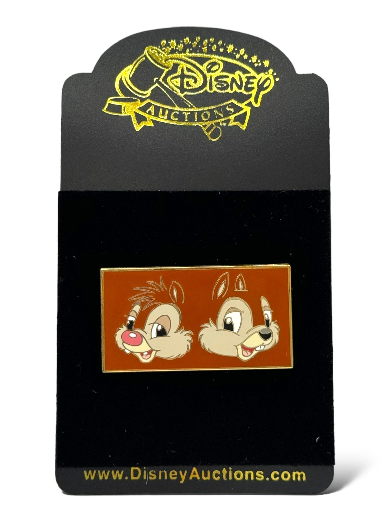 Disney Auctions Character Faces Chip n' Dale Pin
