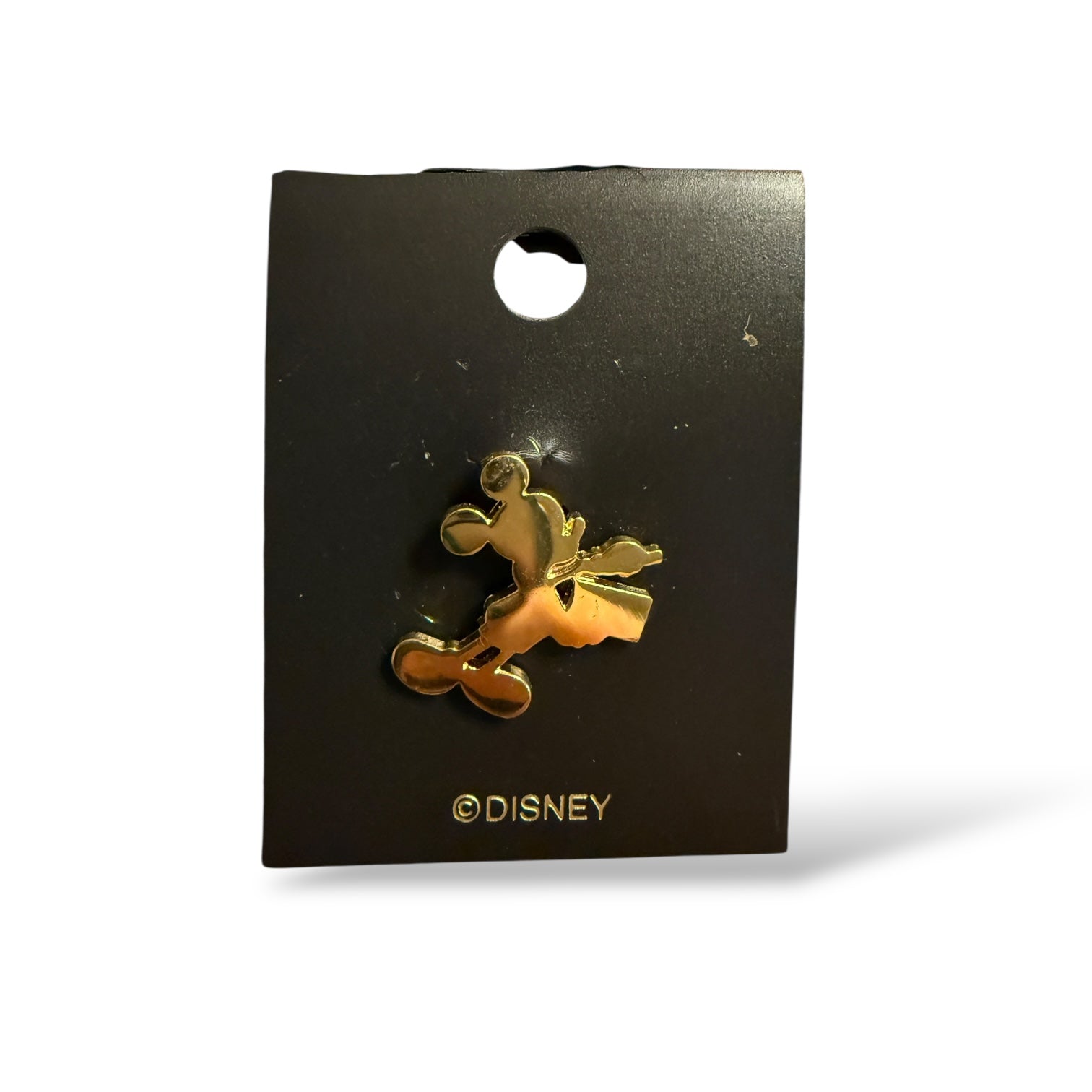 Disney Parks Mini Gold Mickey Mouse Silhouette with Clapboard Pin