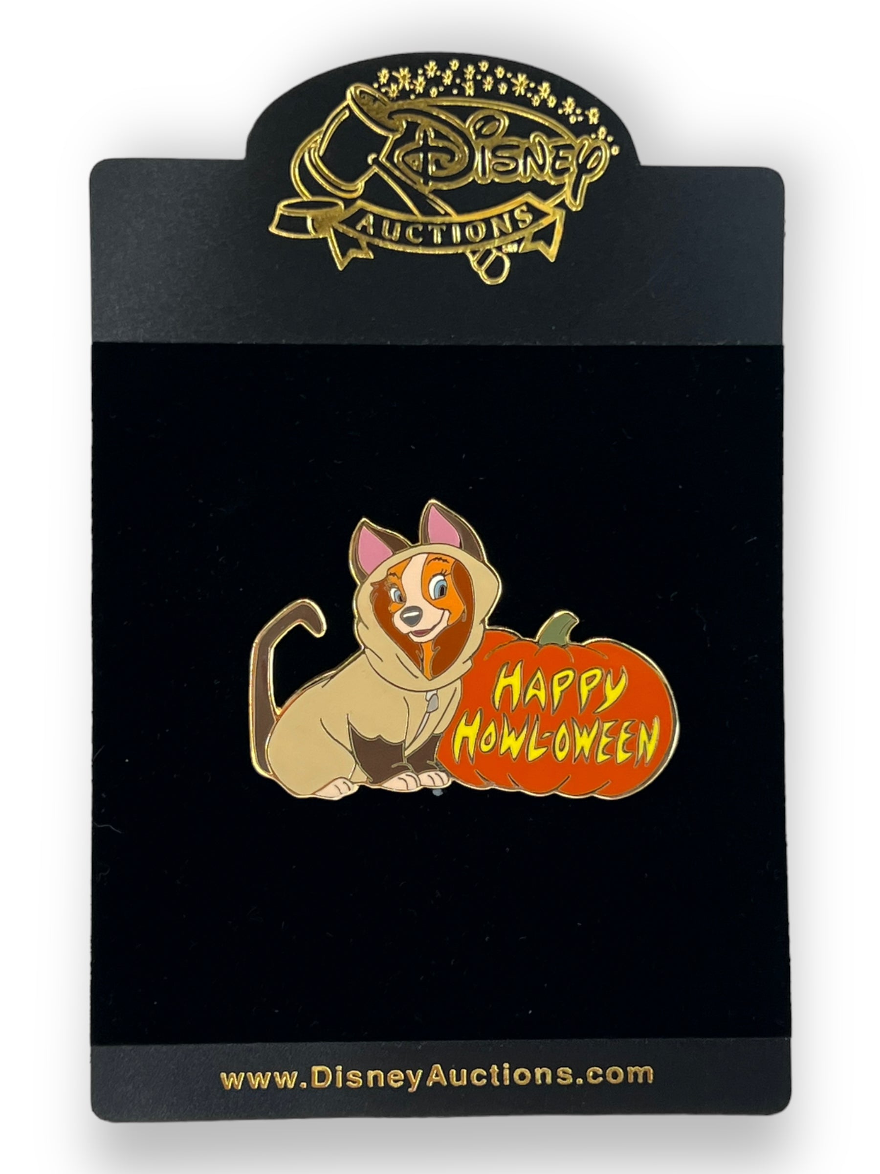 Disney Auctions Happy Halloween Cats & Dogs Lady Pin
