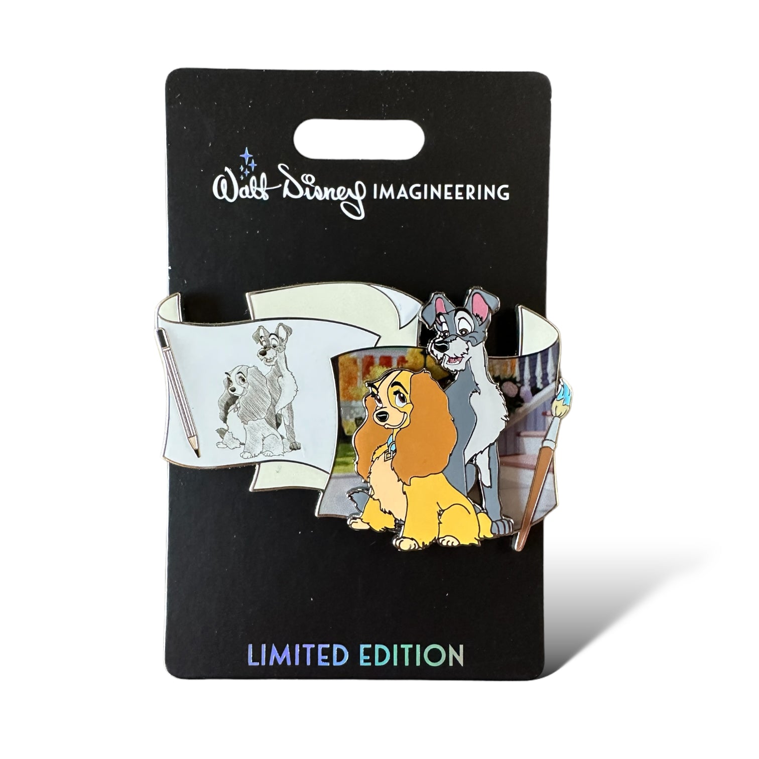 WDI Off The Page Lady and The Tramp Pin