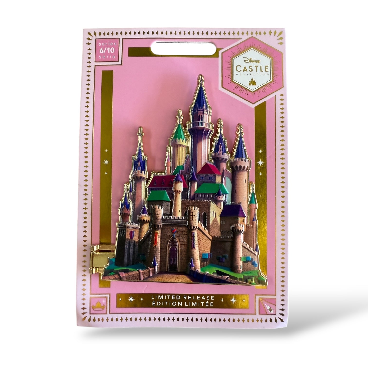 Disney Store Castle Collection Aurora Sleeping Beauty Castle Pin