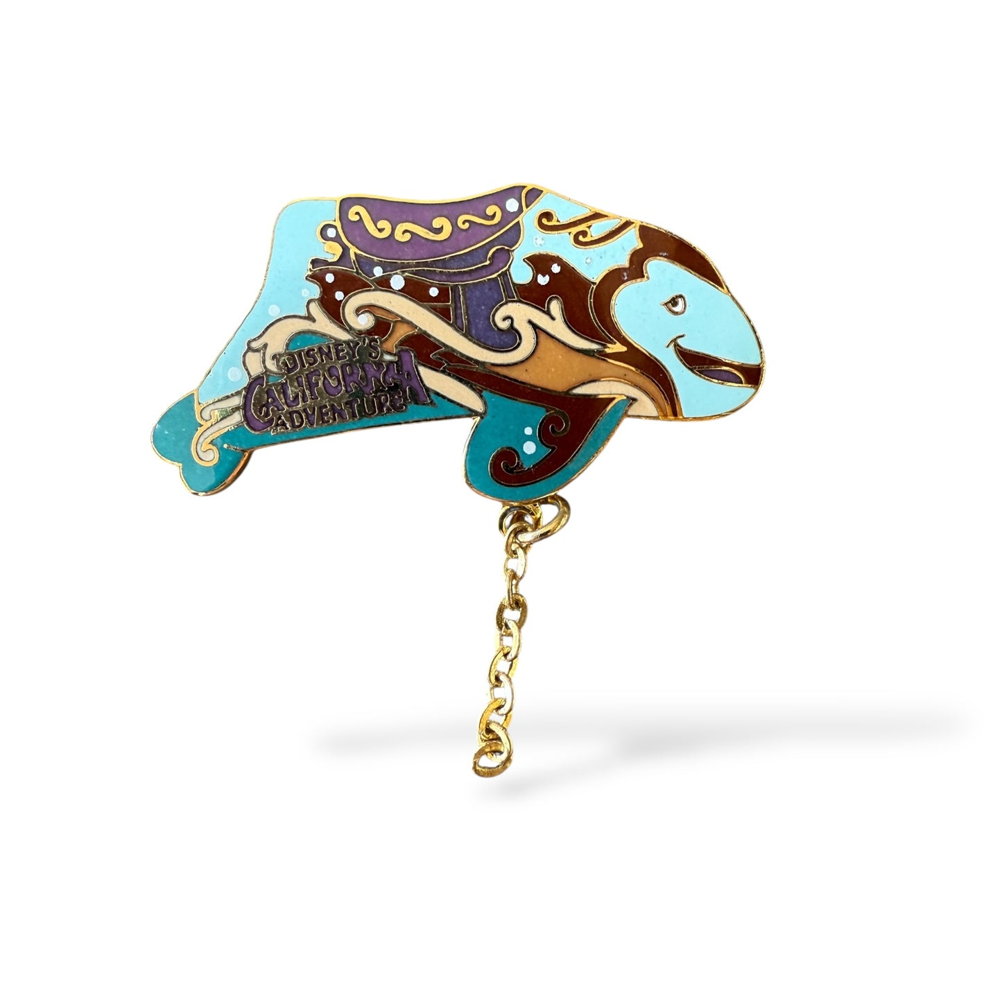 DCA King Triton's Carousel Dolphin Chained Pin