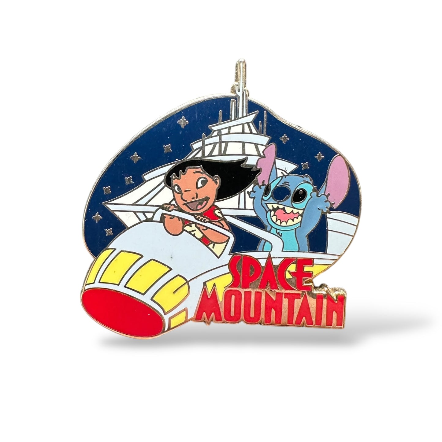 WDW Attractions Mystery Lilo and Stitch Space Mountain Pin