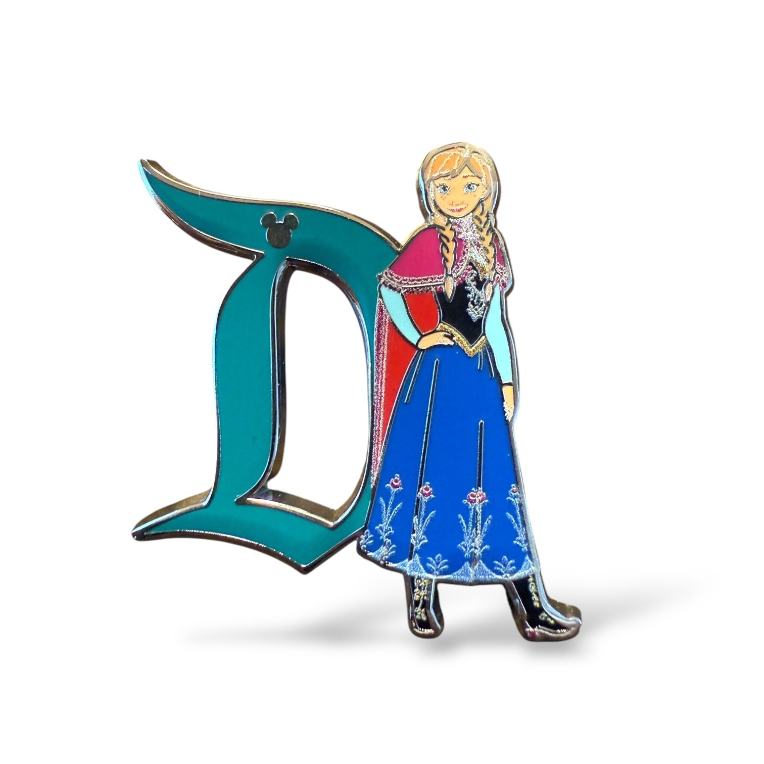 Cast Lanyard Disney "D" Anna Hidden Mickey Pin