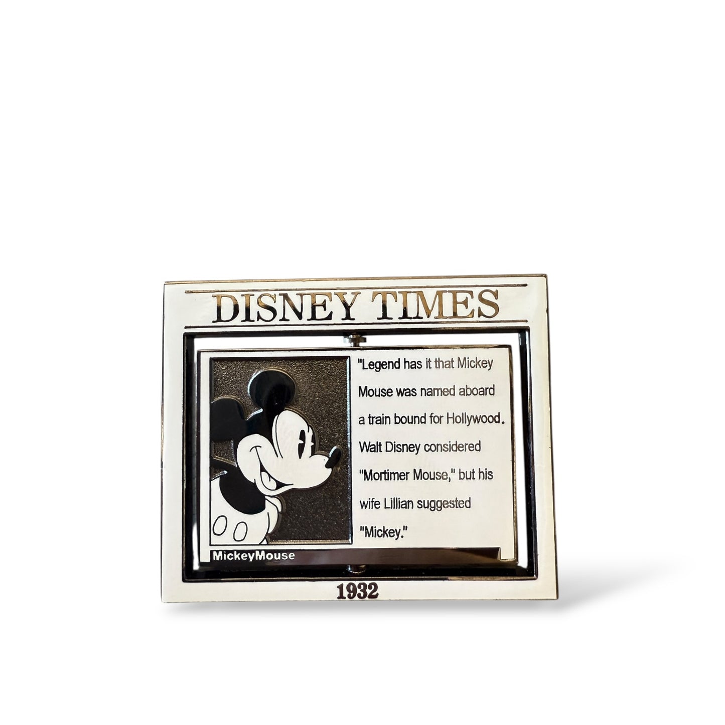 WDW Disney Times Sunday Comic Strip Mickey Mouse #3 Pin