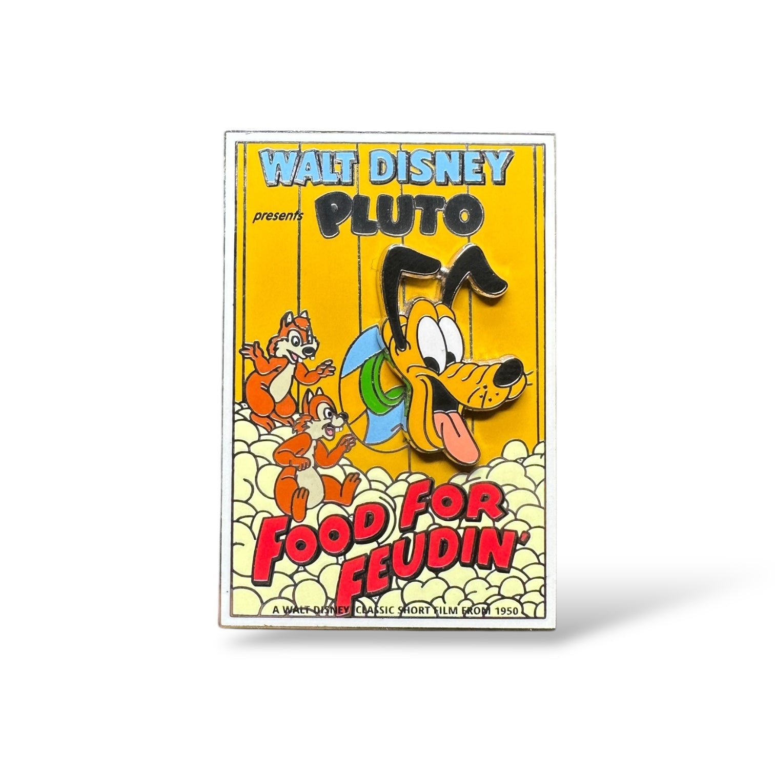 Disney Parks Pluto 90th Anniversary Poster Food For Feudin' Pin