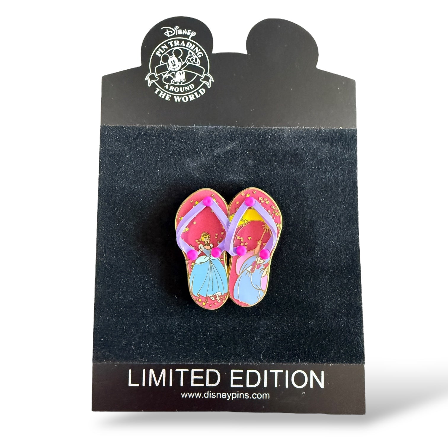 Disney Shopping Character Sandals Cinderella and Fairy Godmother Pin