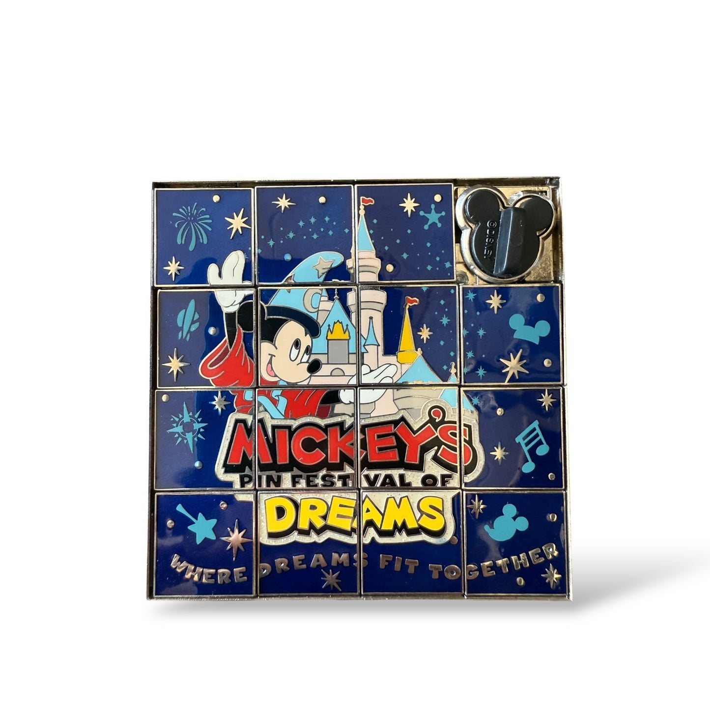 DLR Mickey's Pin Festival of Dreams Jumbo Tile Puzzle Pin
