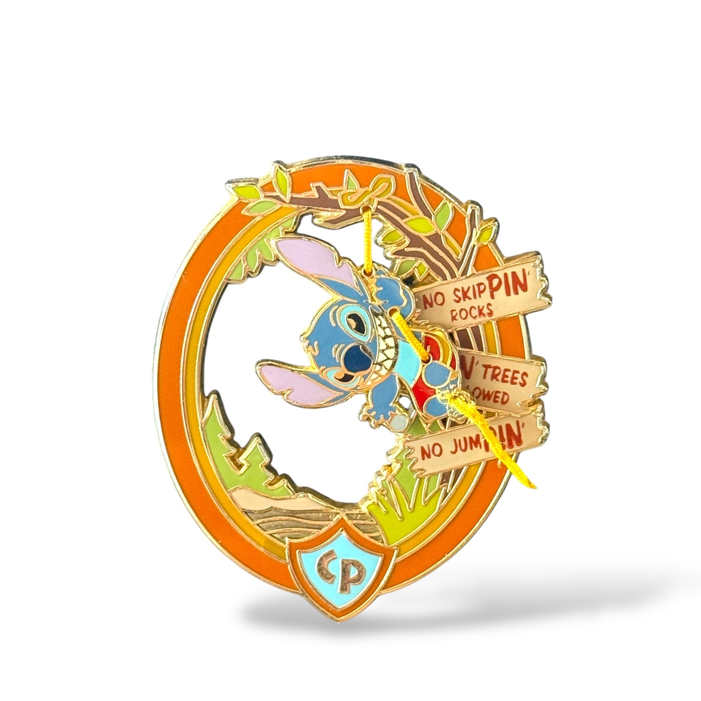 DLR Camp Pin-e-ha-ha No JumPIN' Stitch Pin