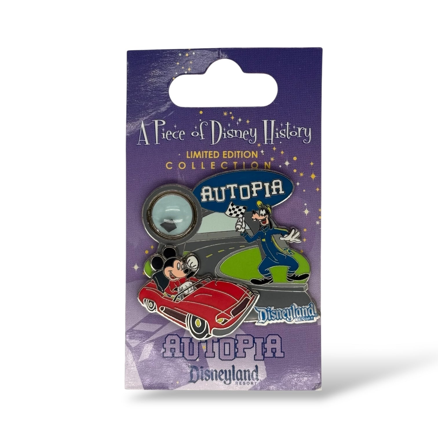 DLR Piece of Disney History Goofy Autopia Pin