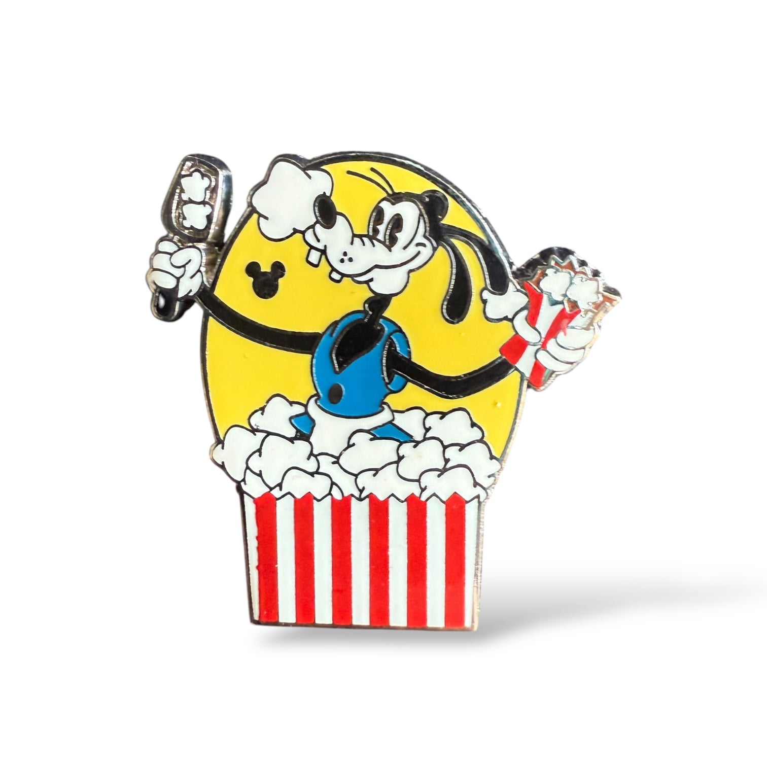 Cast Lanyard Character Popcorn Labels Goofy Hidden Mickey Pin