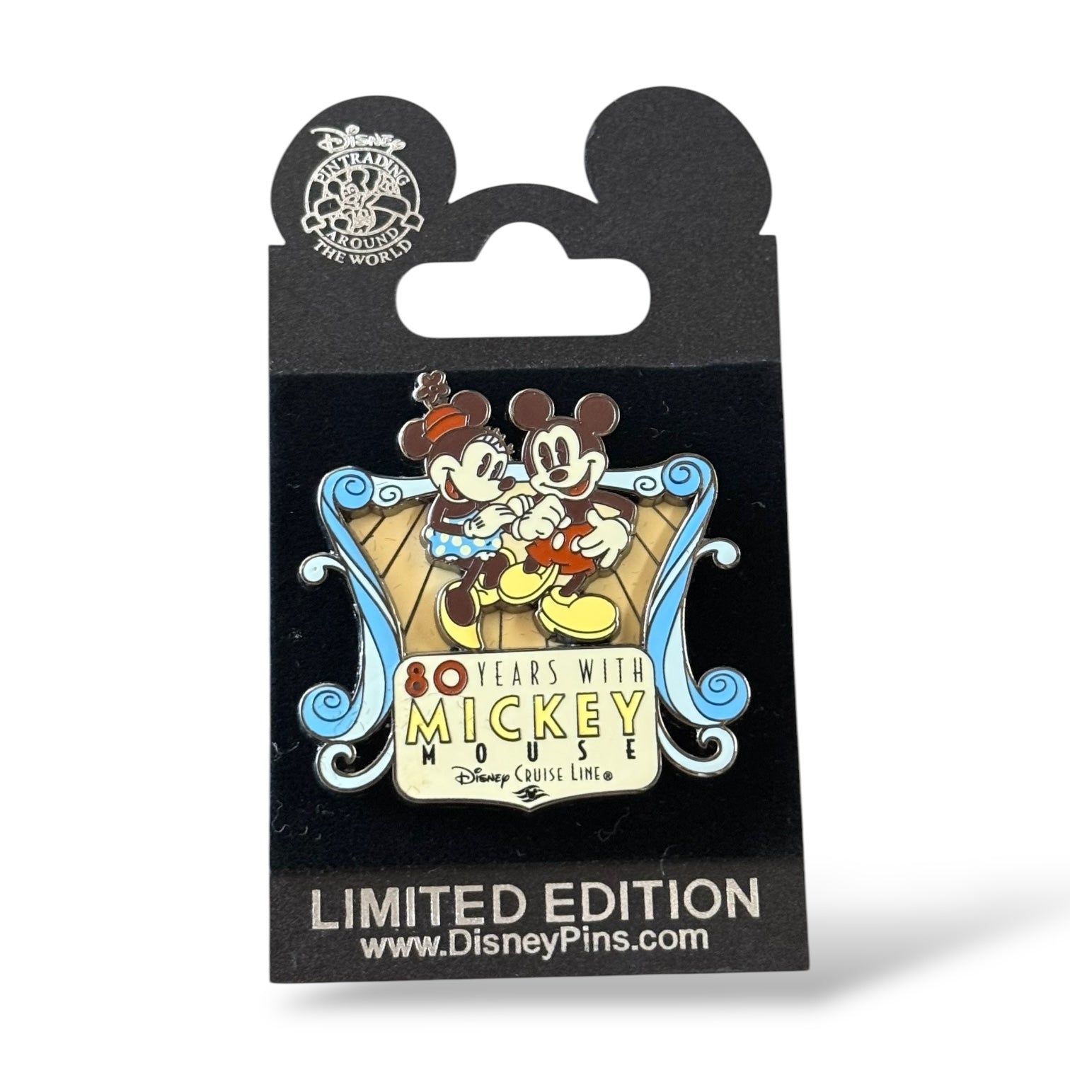 DCL 80 Years With Mickey Mouse Mickey & Minnie Pin
