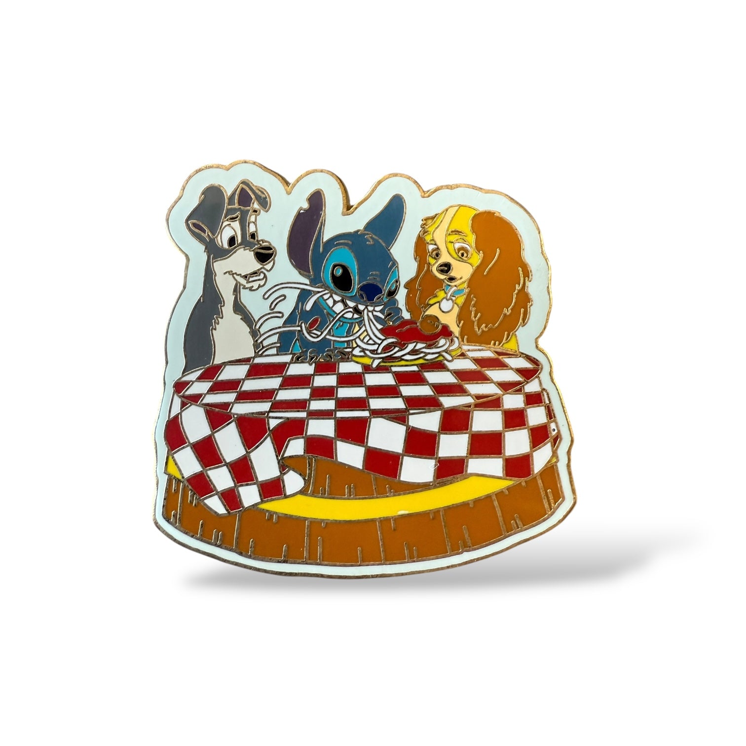 Disney Parks Stitch Invades Lady and The Tramp Pin