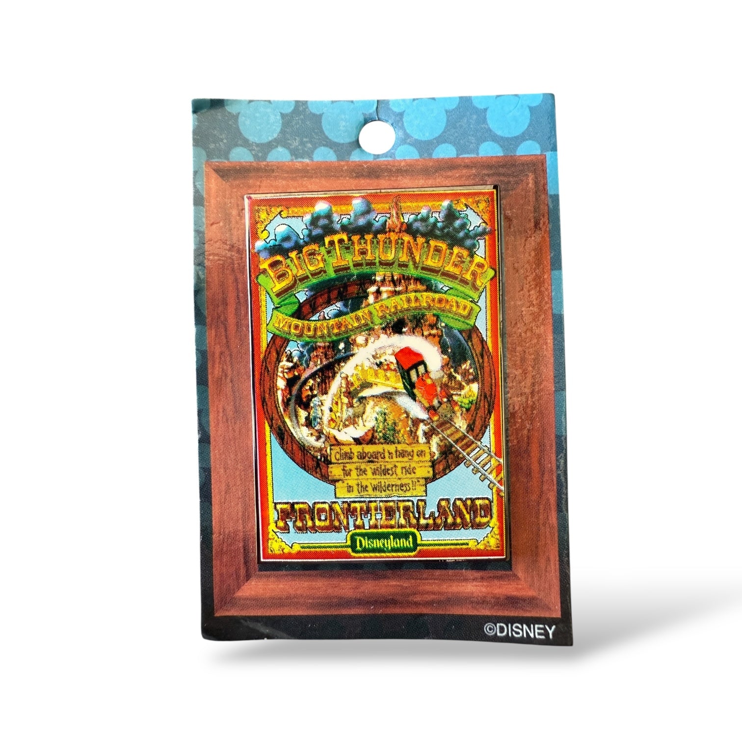 DLR Framed Attraction Poster Big Thunder Mountain Pin