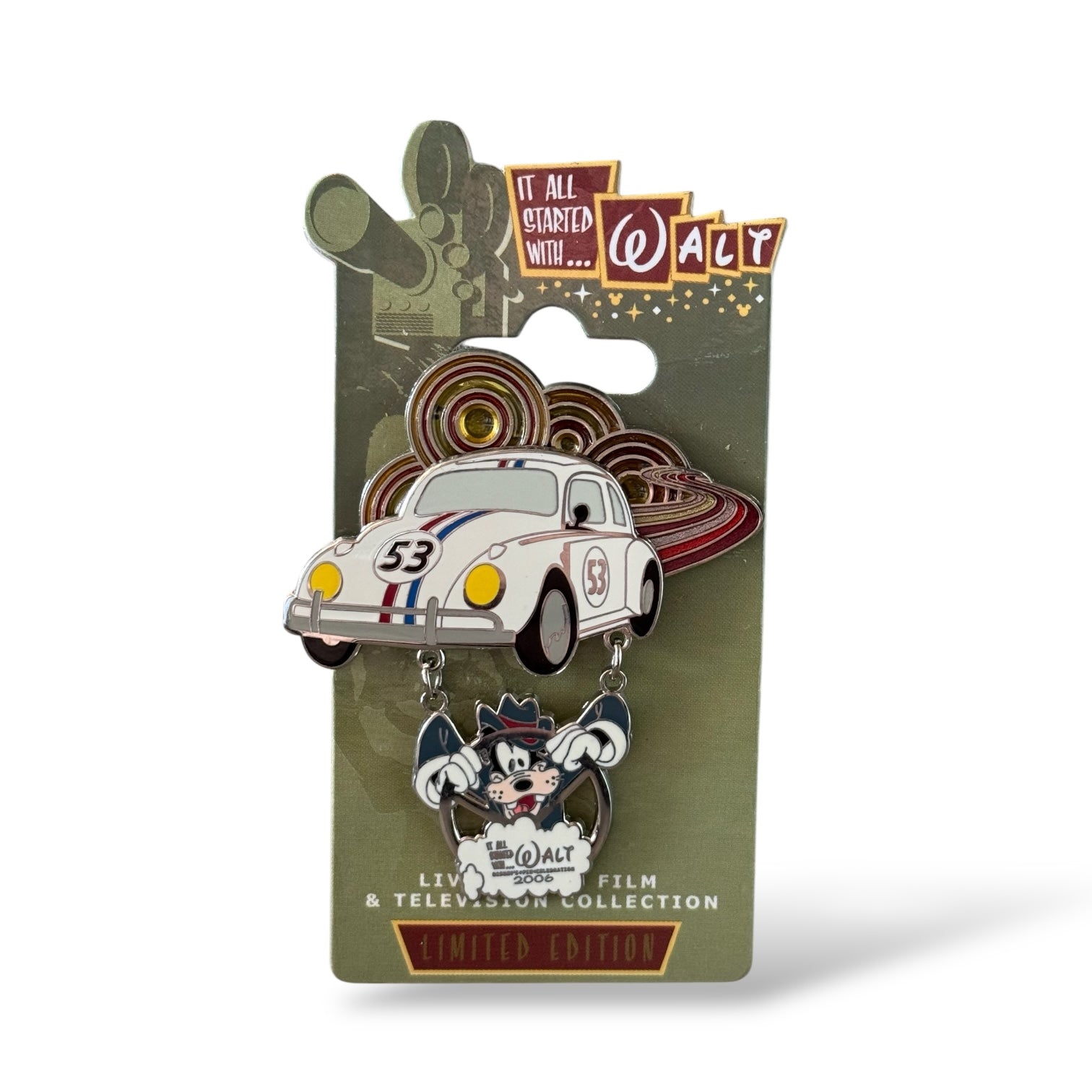 WDW It All Started With Walt Film and Television Goofy and Herbie Pin