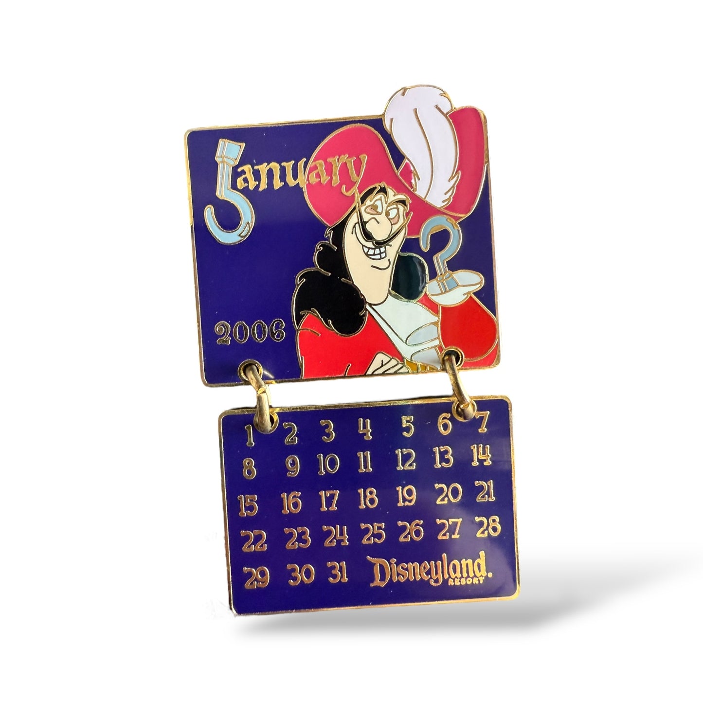 DLR Calendar January Captain Hook Pin