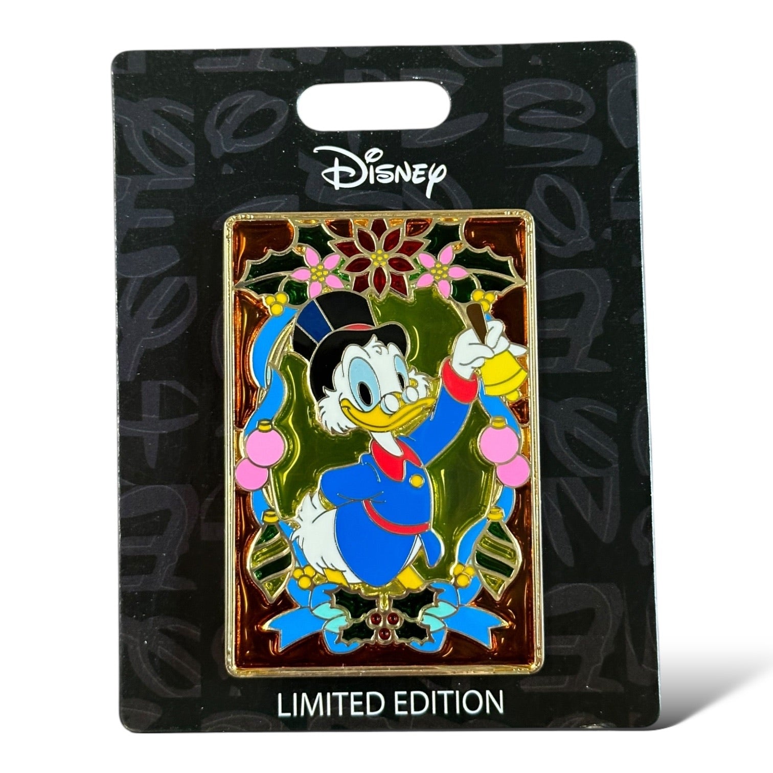 PALM Christmas Stained Glass Scrooge McDuck Pin