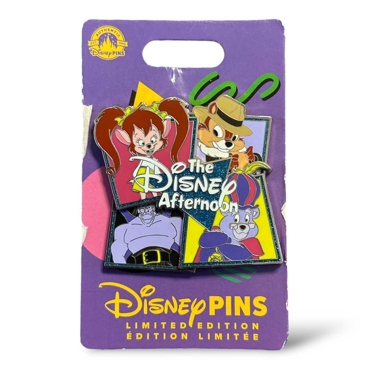 DLR Disney Afternoon Pistol Pete, Chip, Goliath and Zummi Gummi Pin