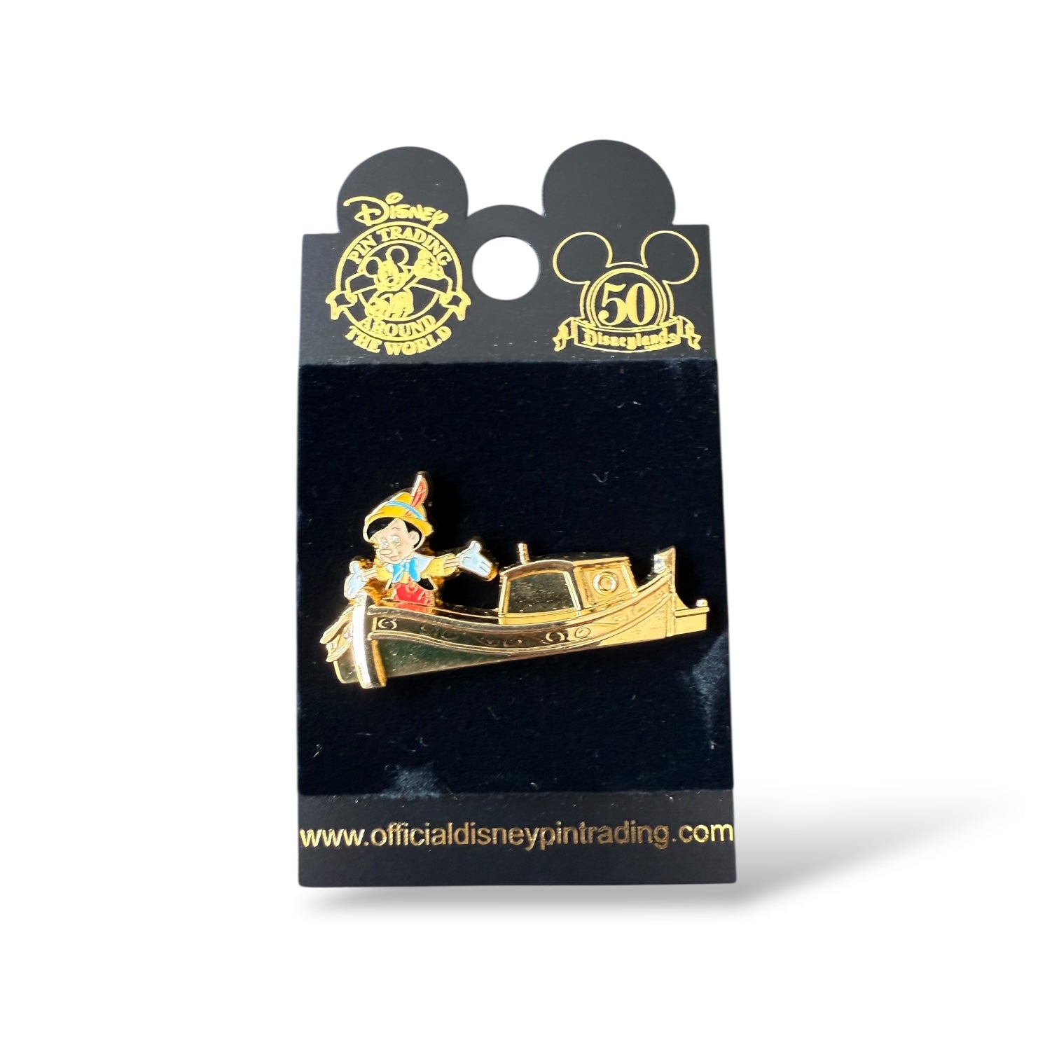 DLR Golden Vehicle Collection Pinocchio Storybook Land Canal Boats Pin