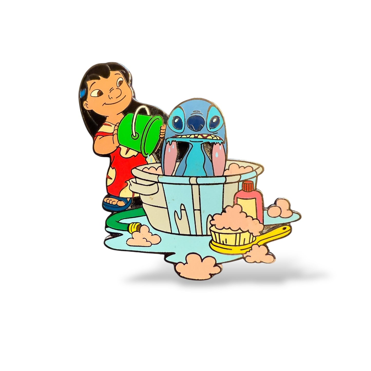 Disney Auctions Lilo & Stitch Bath Story Drenched Pin
