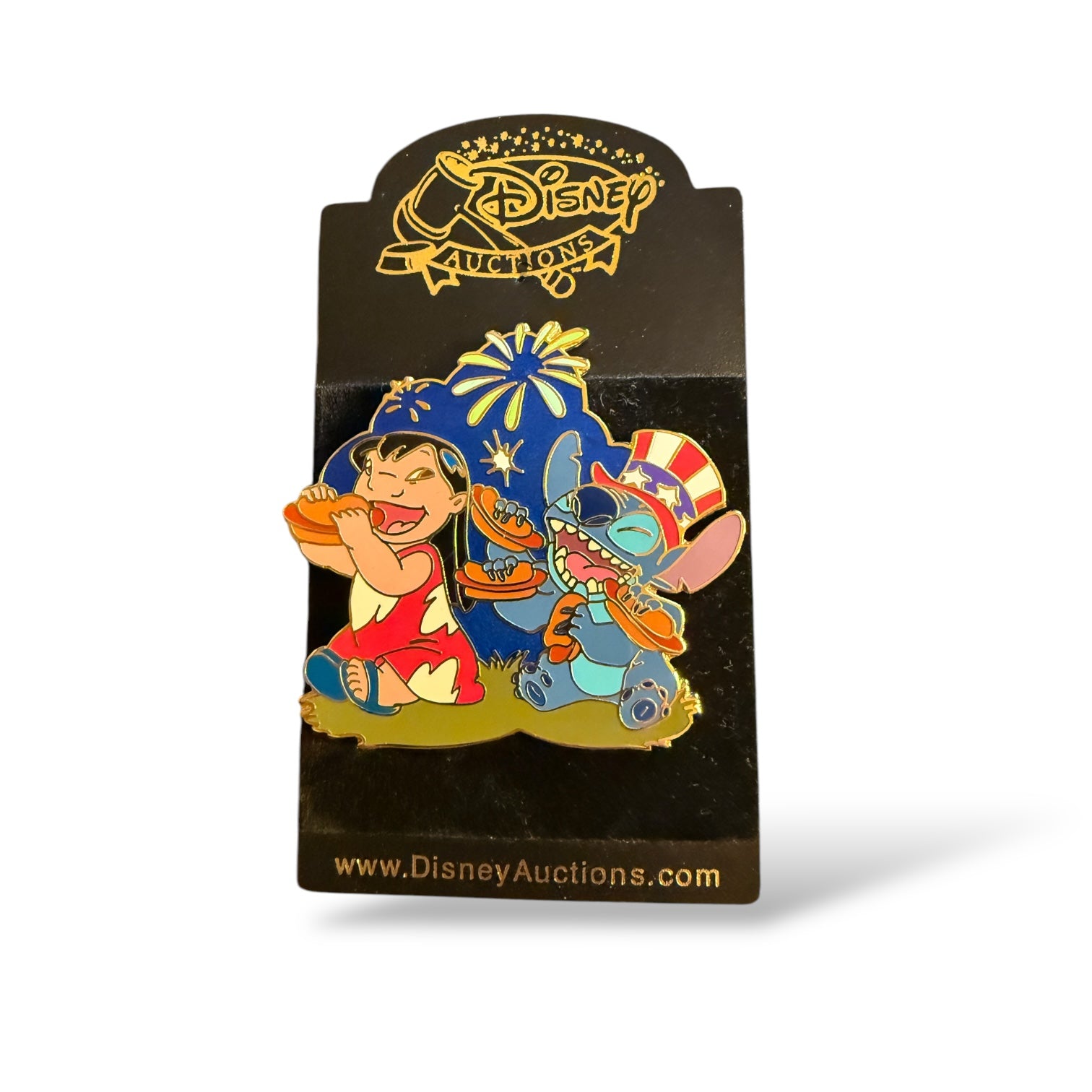 Disney Auctions 4th of July BBQ Lilo & Stitch Pin