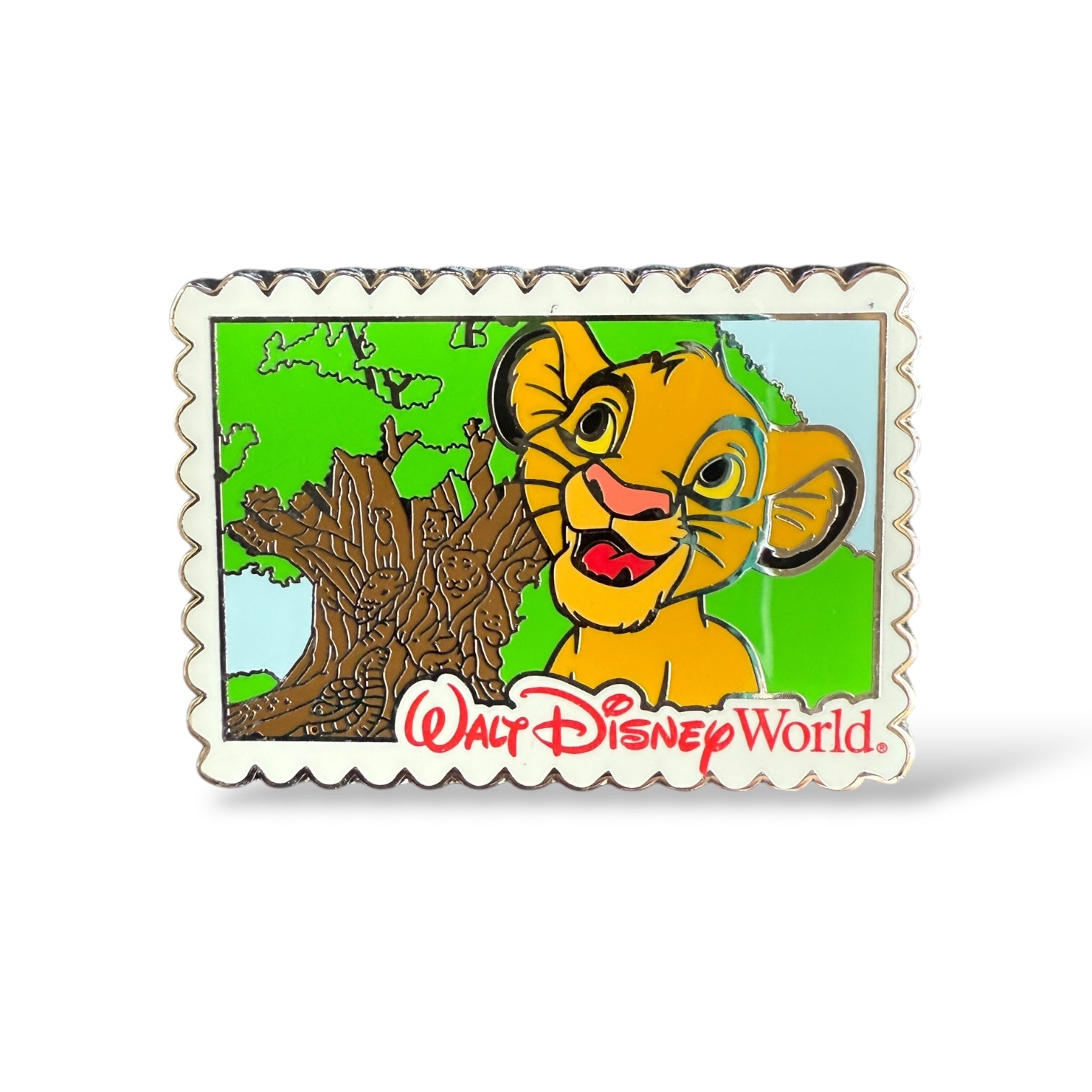 WDW Postcards Deluxe Starter Simba with Tree of Life Pin