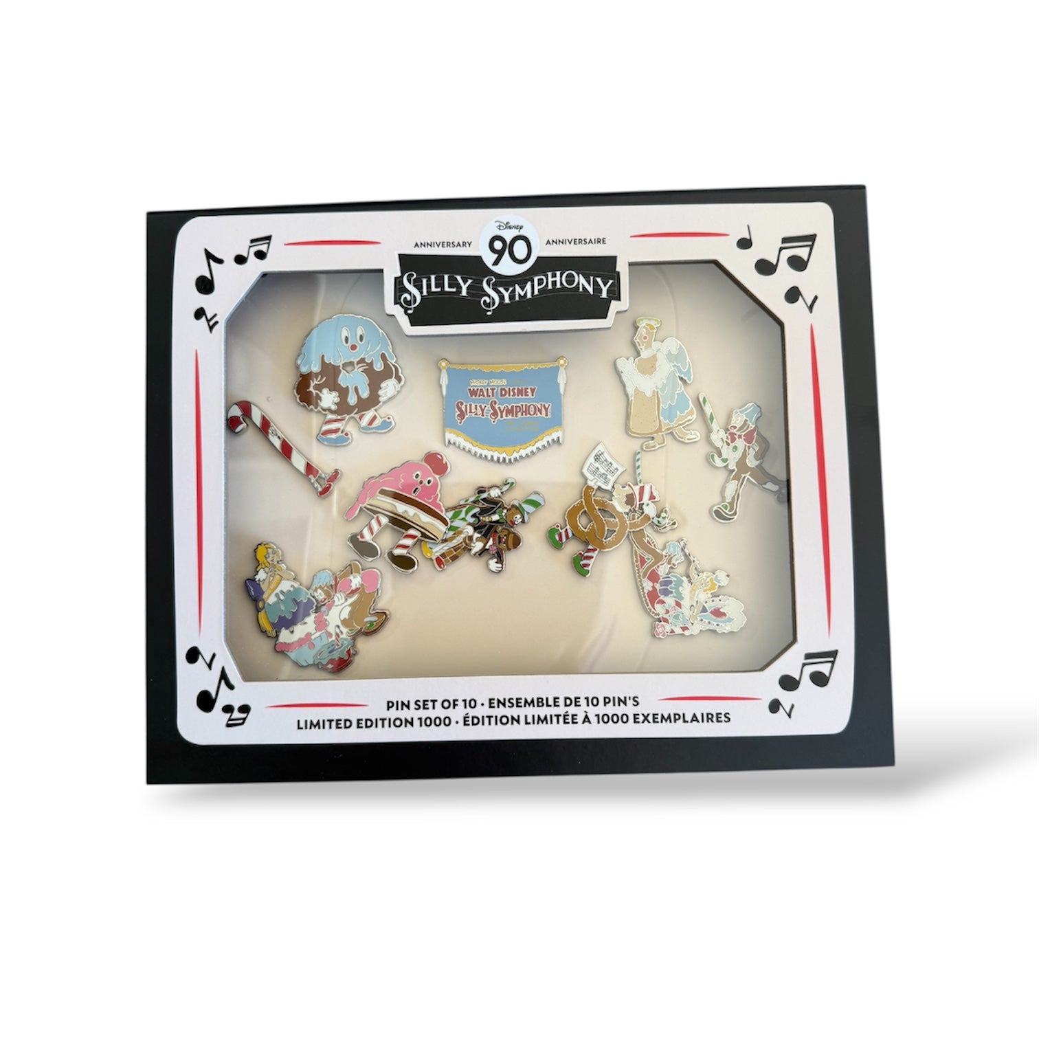 Disney Store Silly Symphony Cookie Carnival 90th Anniversary Pin Set
