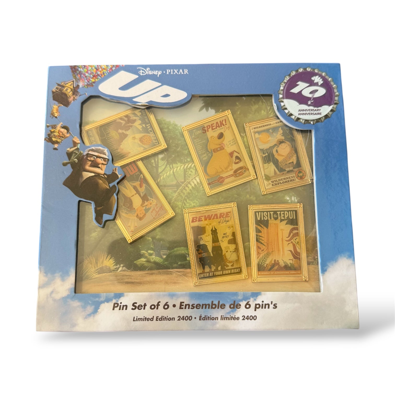 Disney Store Up 10th Anniversary Pin Set